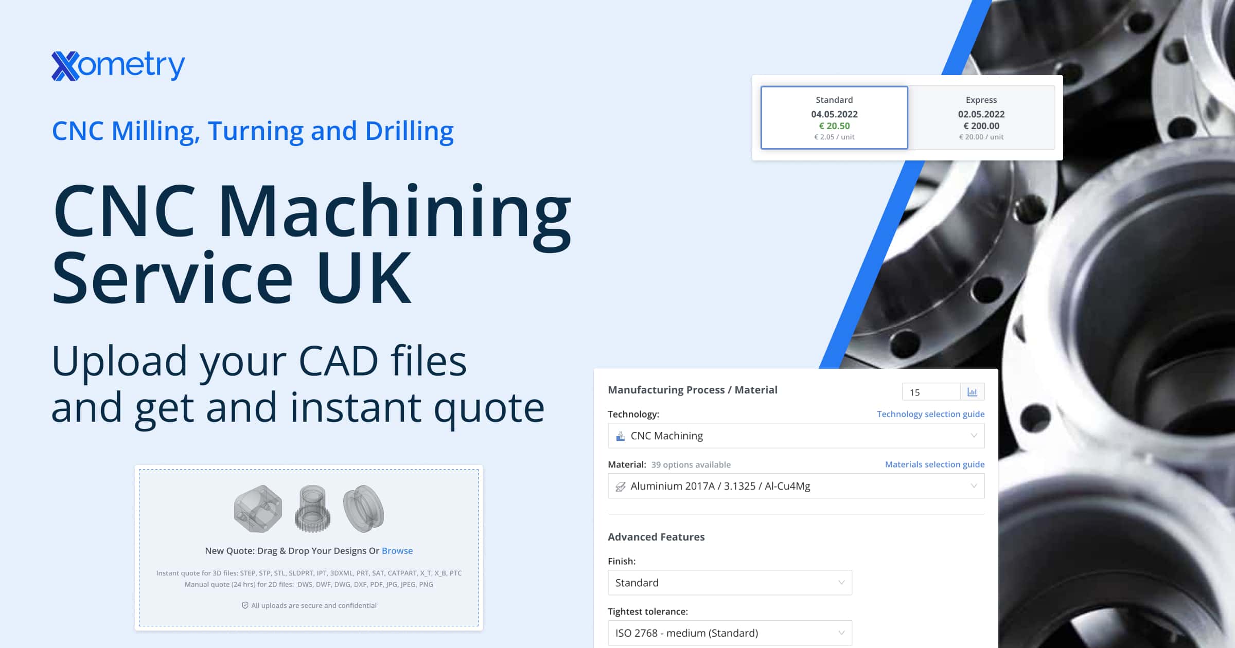 CNC Machining UK | Milling & Turning Services | Xometry UK